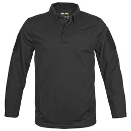 Mil-Tec Tactical Quick Dry Poloshirt langarm schwarz, Gr&ouml;&szlig;e L