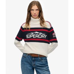 Superdry Damen Apres Ski Rollkragenpullover White - Gr&ouml;&szlig;e: 38 2103227500678I1X017