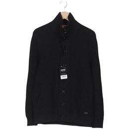 BOSS Orange Strickjacke Herren Gr&ouml;&szlig;e L Second Hand schwarz