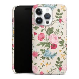 DeinDesign iPhone 14 Pro Handy Premium Case Smartphone Handyhülle Schutzhülle matt Ornament Vintage Flowers Premium Case