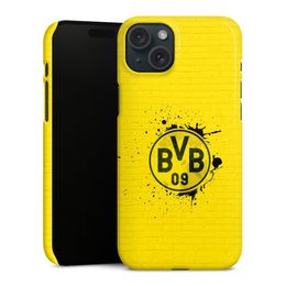 DeinDesign iPhone 15 Plus Handy Premium Case Smartphone Handyh&uuml;lle Schutzh&uuml;lle gl&auml;nzend Official Licensed Product Bvb Borussia Dortmund Premium Case