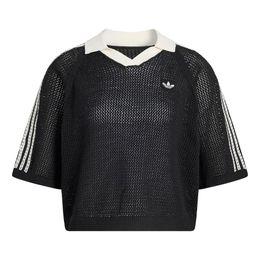 adidas originals Pullover 'KNITTED CROCHET' Damen Gr&ouml;&szlig;e S schwarz / wei&szlig;