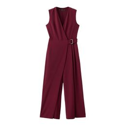 Mango Jumpsuit Damen Gr&ouml;&szlig;e XXS weinrot