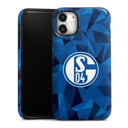 DeinDesign iPhone 11 Handy Panzer Handyh&uuml;lle robuste Outdoor H&uuml;lle Schutzh&uuml;lle gl&auml;nzend Fc Schalke 04 Muster Camouflage Tough Case