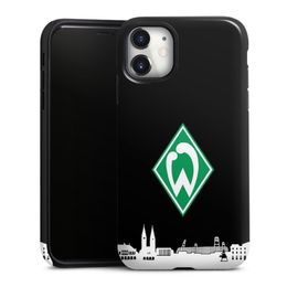 DeinDesign iPhone 11 Handy Panzer Handyh&uuml;lle robuste Outdoor H&uuml;lle Schutzh&uuml;lle gl&auml;nzend Skyline Sv Werder Bremen Official Licensed Product Tough Case