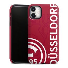 DeinDesign iPhone 11 Handy Panzer Handyh&uuml;lle robuste Outdoor H&uuml;lle Schutzh&uuml;lle gl&auml;nzend Lettering F95 Fortuna D&uuml;sseldorf Tough Case