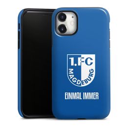 DeinDesign iPhone 11 Handy Panzer Handyh&uuml;lle robuste Outdoor H&uuml;lle Schutzh&uuml;lle gl&auml;nzend Coat Of Arms 1. Fc Magdeburg Official Licensed Product Tough Case