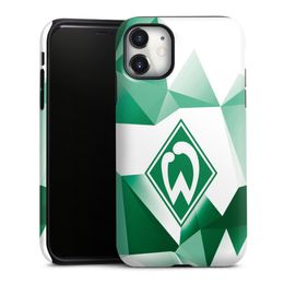 DeinDesign iPhone 11 Handy Panzer Handyh&uuml;lle robuste Outdoor H&uuml;lle Schutzh&uuml;lle gl&auml;nzend Tarnmuster Official Licensed Product Sv Werder Bremen Tough Case