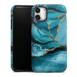 DeinDesign iPhone 11 Handy Panzer Handyh&uuml;lle robuste Outdoor H&uuml;lle Schutzh&uuml;lle gl&auml;nzend Glitzer Marble Gemstone Tough Case