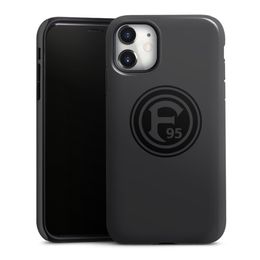 DeinDesign iPhone 11 Handy Panzer Handyh&uuml;lle robuste Outdoor H&uuml;lle Schutzh&uuml;lle gl&auml;nzend Fortuna D&uuml;sseldorf Logo F95 Tough Case
