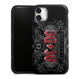 DeinDesign iPhone 11 Handy Panzer Handyh&uuml;lle robuste Outdoor H&uuml;lle Schutzh&uuml;lle gl&auml;nzend Black Ice Merchandise Acdc Tough Case