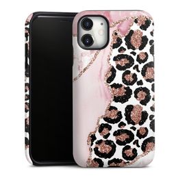 DeinDesign iPhone 11 Handy Panzer Handyh&uuml;lle robuste Outdoor H&uuml;lle Schutzh&uuml;lle gl&auml;nzend Glitzer Marble Leopard Tough Case