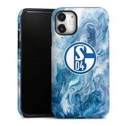 DeinDesign iPhone 11 Handy Panzer Handyh&uuml;lle robuste Outdoor H&uuml;lle Schutzh&uuml;lle gl&auml;nzend Fc Schalke 04 Logo Merchandise Tough Case