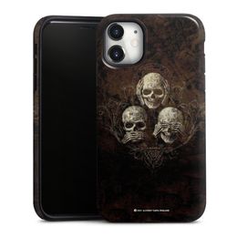 DeinDesign iPhone 11 Handy Panzer Handyh&uuml;lle robuste Outdoor H&uuml;lle Schutzh&uuml;lle gl&auml;nzend Gothic Skulls Art Tough Case