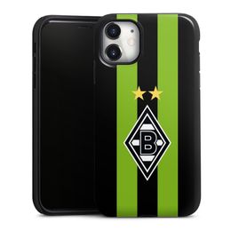 DeinDesign iPhone 11 Handy Panzer Handyh&uuml;lle robuste Outdoor H&uuml;lle Schutzh&uuml;lle gl&auml;nzend Borussia M&ouml;nchengladbach Gladbach Stripes Tough Case