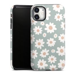 DeinDesign iPhone 11 Handy Panzer Handyh&uuml;lle robuste Outdoor H&uuml;lle Schutzh&uuml;lle gl&auml;nzend Daisy Muster Flowers Tough Case