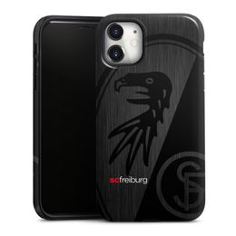 DeinDesign iPhone 11 Handy Panzer Handyh&uuml;lle robuste Outdoor H&uuml;lle Schutzh&uuml;lle gl&auml;nzend Metallic Look Sc Freiburg Official Licensed Product Tough Case