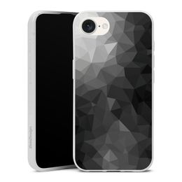 DeinDesign iPhone 16e Handy Silikon H&uuml;lle Case wei&szlig; Handyh&uuml;lle Mosaic Tarnmuster Muster Silikon Case