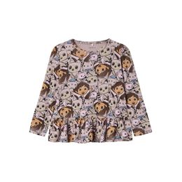 name it Bluse 'NKFGabby's Dollhouse' M&auml;dchen Gr&ouml;&szlig;e 116 braun / cognac / mauve