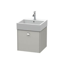 Duravit Brioso Waschtischunterbau BR405201007 484x459mm, Betongrau Matt, 1 Auszug, Griff Chrom