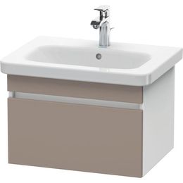 Duravit DuraStyle Waschtisch-Unterschrank DS638004318 58 x 44,8 cm, basalt matt/wei&szlig; matt, 1 Auszug, wandh&auml;ngend