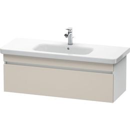 Duravit DuraStyle Waschtisch-Unterschrank DS639509118 113 x 44,8 cm, taupe/wei&szlig; matt, 1 Auszug, wandh&auml;ngend