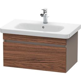Duravit DuraStyle Waschtisch-Unterschrank DS638102143 73 x 44,8 cm, nussbaum dunkel/basalt matt, 1 Auszug, wandh&auml;ngend