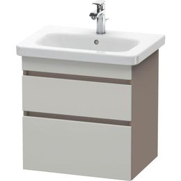 Duravit DuraStyle Waschtisch-Unterschrank DS648000743 58 x 44,8 cm, betongrau/basalt matt, 2 Schubk&auml;sten, wandh&auml;ngend