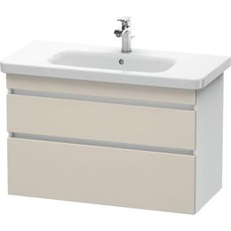 Duravit DuraStyle Waschtisch-Unterschrank DS648209118 93 x 44,8 cm, taupe/wei&szlig; matt, 2 Schubk&auml;sten, wandh&auml;ngend
