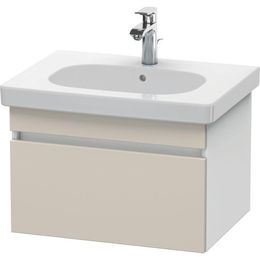 Duravit DuraStyle Waschtisch-Unterschrank DS638309118 60 x 45,3 cm, taupe/wei&szlig; matt, 1 Auszug, wandh&auml;ngend