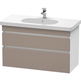 Duravit DuraStyle Waschtisch-Unterschrank DS648504318 100 x 45,3 cm, basalt matt/wei&szlig; matt, 2 Schubk&auml;sten, wandh&auml;ngend