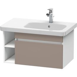 Duravit DuraStyle Waschtisch-Unterschrank DS639304318 73 x 44,8 cm, Becken rechts, basalt matt/wei&szlig; matt, 1 Auszug