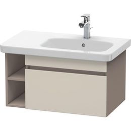 Duravit DuraStyle Waschtisch-Unterschrank DS639309143 73 x 44,8 cm, Becken rechts, taupe/basalt matt, 1 Auszug