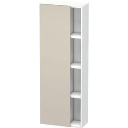Duravit DuraStyle Hochschrank DS1238L9118 50x24x140cm, T&uuml;r links, taupe/wei&szlig; matt