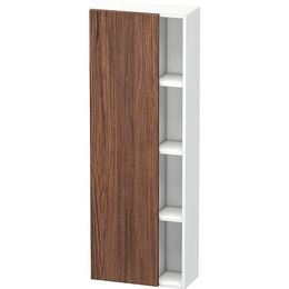 Duravit DuraStyle Hochschrank DS1238L2118 50x24x140cm, T&uuml;r links, nussbaum dunkel/wei&szlig; matt