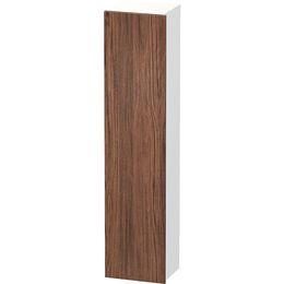 Duravit DuraStyle Hochschrank DS1229R2118 40x36x180cm, T&uuml;r rechts, nussbaum dunkel/wei&szlig; matt