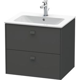 Duravit Brioso Waschtischunterbau BR410104949 620x553 mm, Graphit Matt, 2 Auszüge