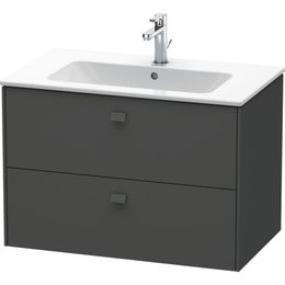 Duravit Brioso Waschtischunterbau BR410204949 820x553 mm, Graphit Matt, 2 Auszüge