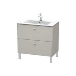 Duravit Brioso Waschtischunterbau BR440200707 820x479mm, Betongrau Matt, 2 Ausz&uuml;ge