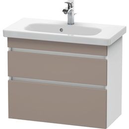 Duravit DuraStyle Waschtisch-Unterschrank DS649904318 73 x 36,8 cm, basalt matt/wei&szlig; matt, 2 Schubk&auml;sten, wandh&auml;ngend