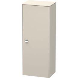Duravit Brioso Halbhochschrank Individual 91-133cm BR1341R1091, Taupe, T&uuml;r rechts, Griff Chrom