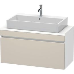 Duravit DuraStyle Waschtisch-Unterschrank DS530409118 100 x 47,8 cm, taupe/wei&szlig; matt, f&uuml;r Konsole, 1 Auszug