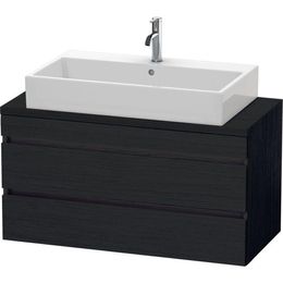 Duravit DuraStyle Waschtisch-Unterschrank DS530901616 100 x 47,8 cm, Eiche schwarz, f&uuml;r Konsole, 2 Schubk&auml;sten