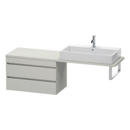 Duravit DuraStyle Waschtisch-Unterschrank DS532900707 80 x 47,8 cm, betongrau matt, f&uuml;r Konsole, 2 Schubk&auml;sten