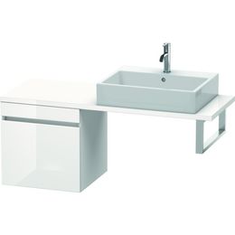 Duravit DuraStyle Waschtisch-Unterschrank DS532200718 50 x 47,8 cm, betongrau/wei&szlig; matt, f&uuml;r Konsole, 1 Auszug