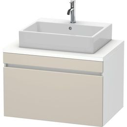 Duravit DuraStyle Waschtisch-Unterschrank DS531209118 80 x 54,8 cm, taupe/wei&szlig; matt, f&uuml;r Konsole, 1 Auszug