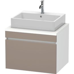 Duravit DuraStyle Waschtisch-Unterschrank DS531104318 70 x 54,8 cm, basalt matt/wei&szlig; matt, f&uuml;r Konsole, 1 Auszug