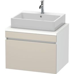 Duravit DuraStyle Waschtisch-Unterschrank DS531109118 70 x 54,8 cm, taupe/wei&szlig; matt, f&uuml;r Konsole, 1 Auszug