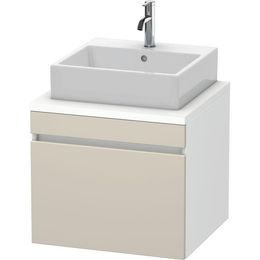 Duravit DuraStyle Waschtisch-Unterschrank DS531009118 60 x 54,8 cm, taupe/wei&szlig; matt, f&uuml;r Konsole, 1 Auszug