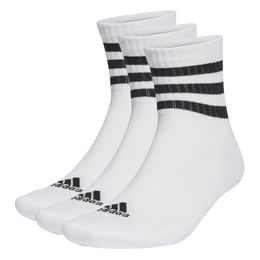 Adidas 3-Stripes Cushioned Sportswear Mid Cut Socks 3-Pack Unisex
